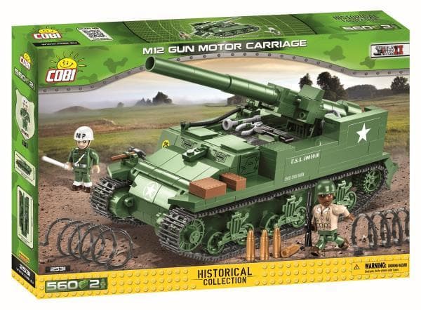 COBI 2531 Historical Collection WWII M12 GMC amerykańskie działo ...