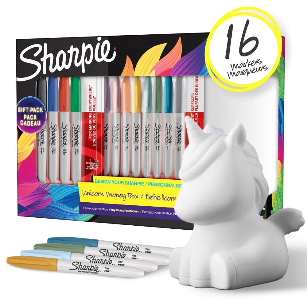 Sharpie - Permanent Markers Unicorn Gift set (2164411) | CDON