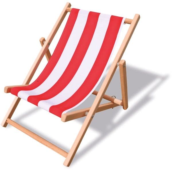 Solstol för barn röd/vit | CDON