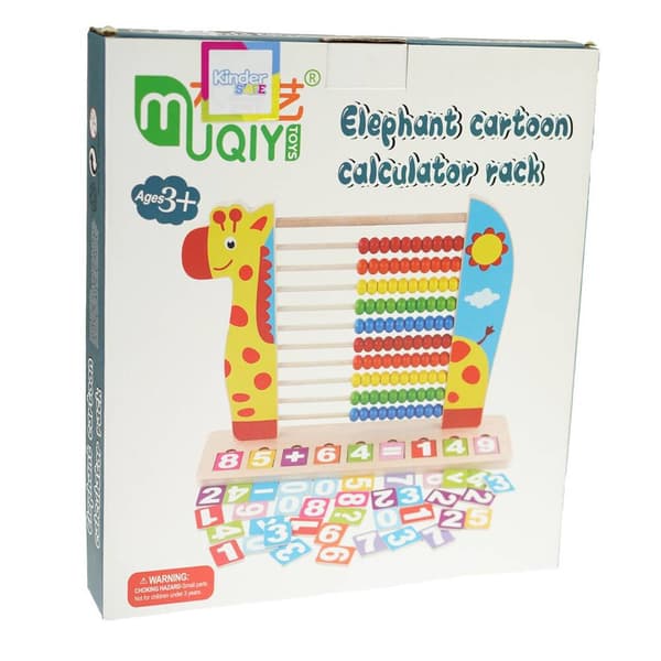 Trä Educational Abacus Sorter för att lära sig siffror på skolan Blue ...