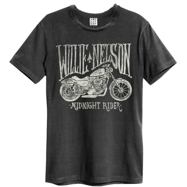 Amplified Willie Nelson Midnight Rider T-Shirt för män | CDON