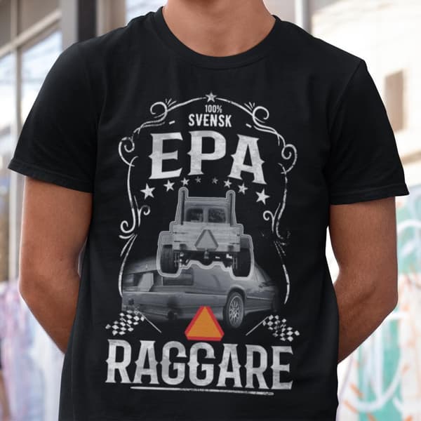T-shirt Epa raggare vintage A traktor svart tröja | CDON