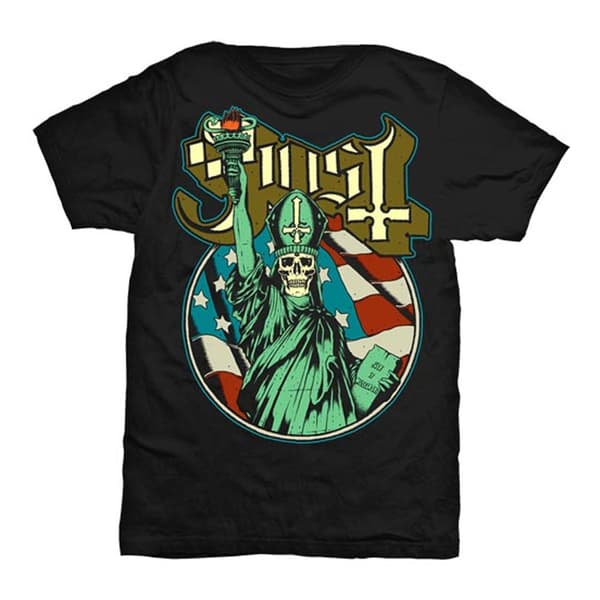 Ghost Unisex Adult Statue of Liberty T-Shirt | CDON
