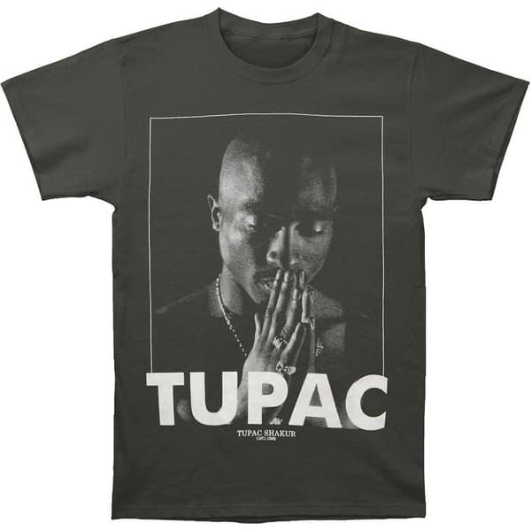 Tupac Shakur Unisex Adult Praying Cotton T-Shirt | CDON