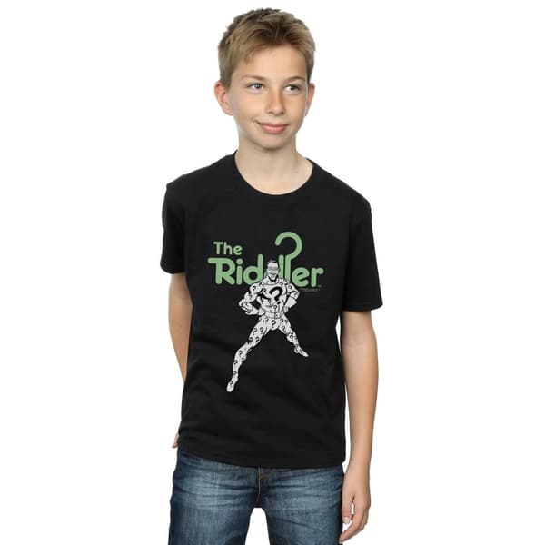 DC Comics Pojkar - The Riddler Mono Action Pose T-shirt | CDON