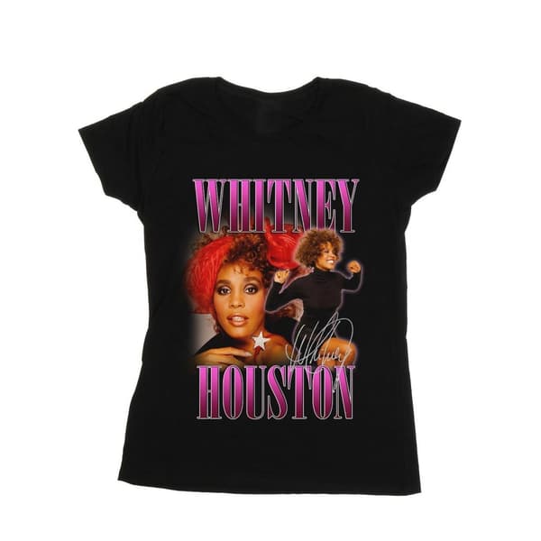 Whitney Houston Womens/Ladies Signature Homage Cotton T-Shirt | CDON