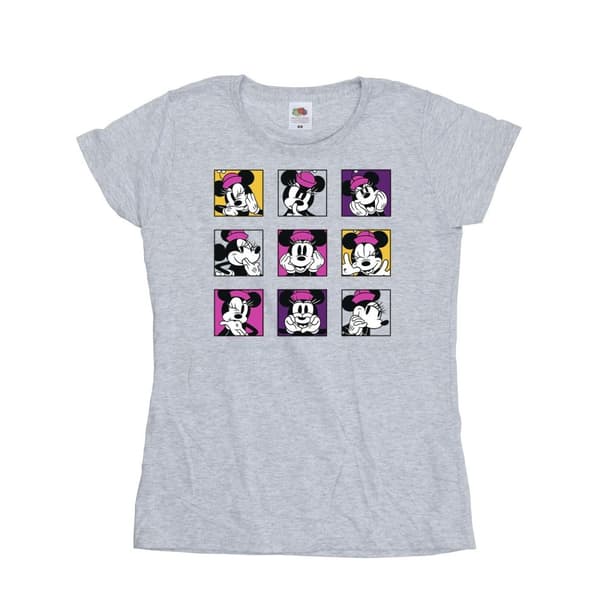 Disney Dam/Lady Minnie Mouse Squares - T-shirt i bomull | Sports Grey ...