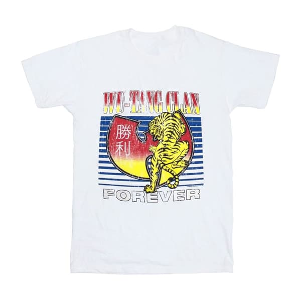 Wu-Tang Clan Unisex Adult Tiger T-Shirt | White | XL | CDON