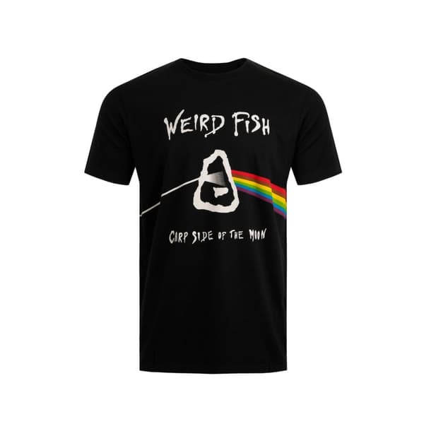 Weird Fish Mens Carp Side Of The Moon Pink Floyd T-Shirt | Black | 4XL | CDON