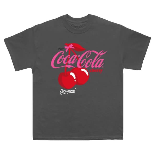 Coca-Cola Unisex Adult Coke Bow Cherry T-Shirt | CDON