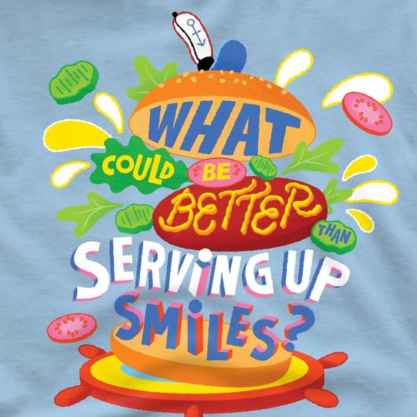 spongebob serving up smiles