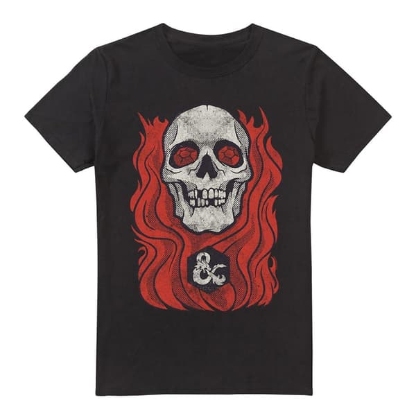 Dungeons & Dragons Mens Lich Flaming 50th T-Shirt | CDON