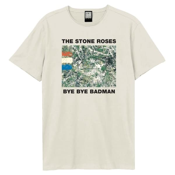Amplified Unisex Adult Bye Bye Badman The Stone Roses T-Shirt | CDON