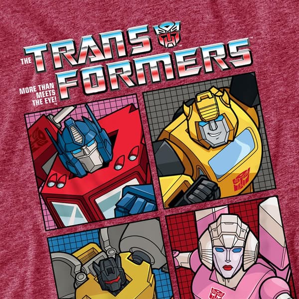 Transformers Unisex Adult Generations Retro Autobot Grid T-Shirt | CDON
