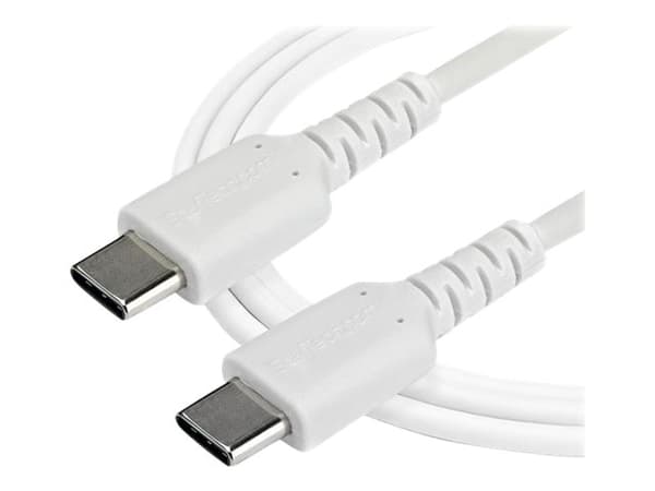 StarTech.com 2 m USB-C-kabel - vit - USB-kabel - USB-C (hane) rak till ...