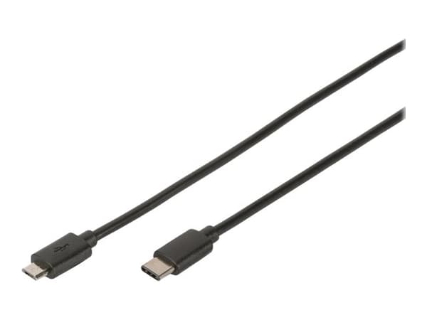 DIGITUS - USB-kabel - 24 pin USB-C (hane) till Micro-USB Type B (hane ...