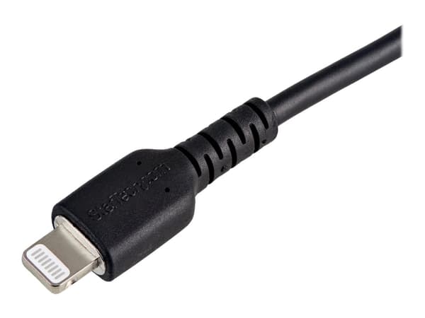StarTech.com 30cm tålig, svart USB-A till Blixtkabel - Hård, tålig ...