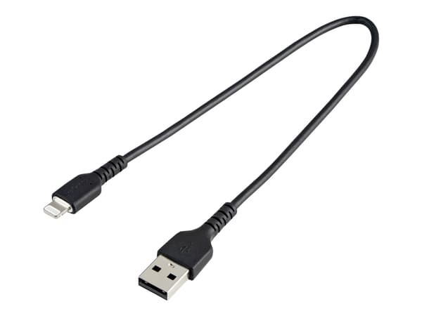 StarTech.com 30cm tålig, svart USB-A till Blixtkabel - Hård, tålig ...