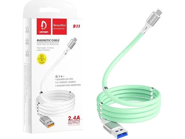 Denmen USB-A till USB-C USB-kabel 1 mint (29366) | CDON