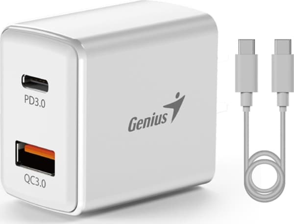 Įkroviklis Genius Maitinimo šaltinis / sieciowy adapter 20W, 2-portowy ...