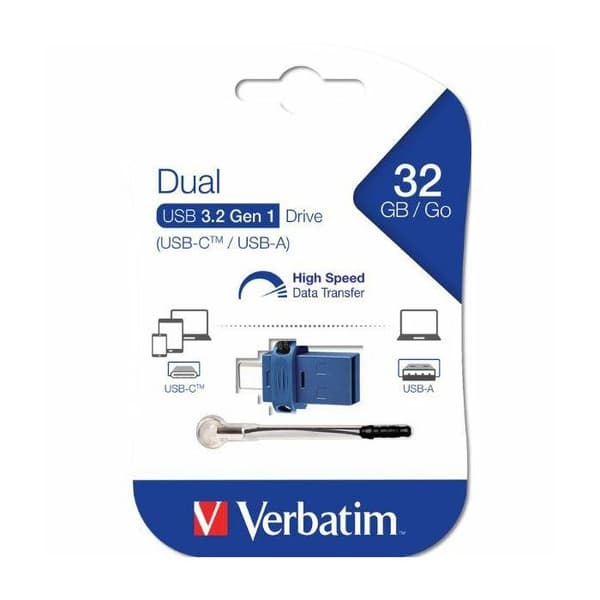 Dubbelkontakt USB-nyckel typ C/USB 3.0 32 GB - Ordagrant | CDON
