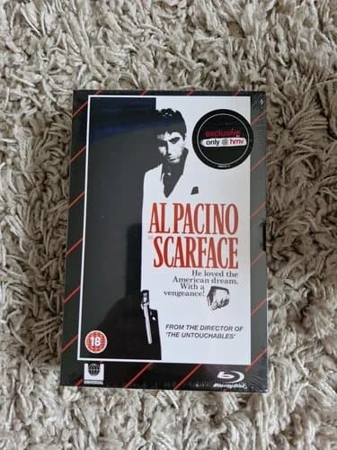scarface blu ray limited edition HMV vhs cover Region 2 Brand New | CDON