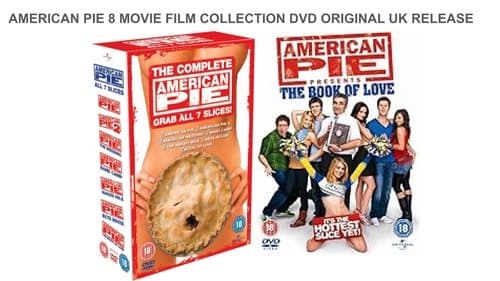 AMERICAN PIE ALL 8 MOVIE FILM COMPLETE COLLECTION DVD BOX SET 1 2 3 4 5 6 7 8 Region 2 Brand New ...
