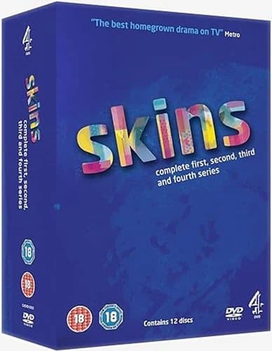 SKINS COMPLETE SERIES 1-4 DVD BOX SET Season 1 2 3 4 Original Release ...