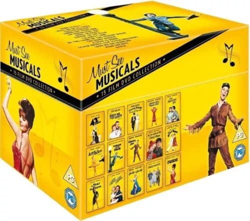 Must See Musicals 15 All Time Hollywood Movie Collection Boxset R2 DVD Region 2 Brand New | CDON