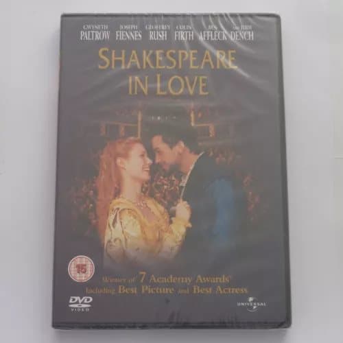Shakespeare in Love Film 1998 (DVD, 2004) Romance Period Drama Film ...