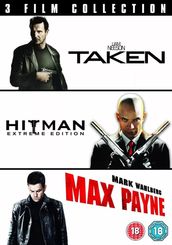Taken / Hitman / Max Payne (DVD, 2011) Brand New | CDON