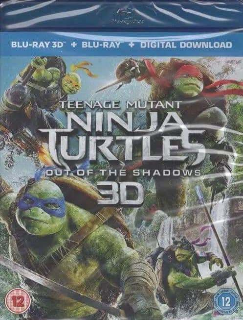 Teenage Mutant Ninja Turtles Out Of The Shadows Bluray 3D + 2D Brand ...