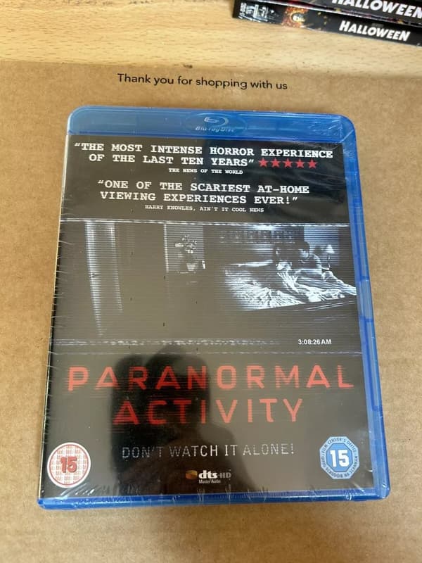 Paranormal Activity 1 (2007) Reg B Bluray Scary Ghost Horror Brand New ...
