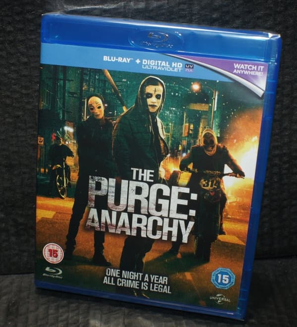 The Purge Anarchy blu ray Run time 103 min approx foil P&P Free Brand ...