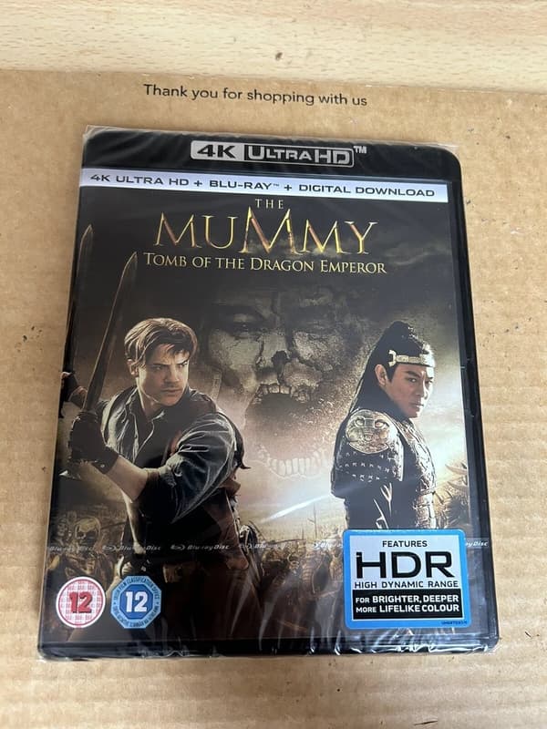 THE MUMMY TOMB OF THE DRAGON EMPEROR 4K UHD BLU RAY Brendan Fraser Brand New | CDON