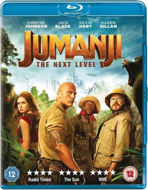 JUMANJI PART 1 MOVIE FILM THE NEXT LEVEL Blu Ray Dwayne Rock Johnson R2 ...