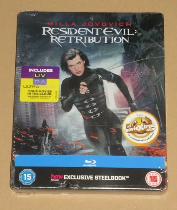 Resident Evil Retribution HMV First Print Blu Ray Steelbook Limited Brand New | CDON
