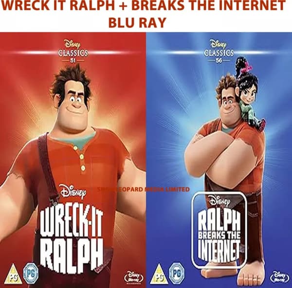 WRECK IT RALPH + BREAKS THE INTERNET BLU RAY DOUBLE COLLECTION PART 1 2 ...