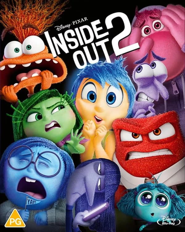 INSIDE OUT PART 2 BLU RAY SEQUEL WALT DISNEY PIXAR ANIMATED CARTOON ...