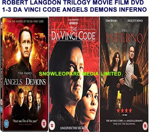 ROBERT LANGDON TRILOGY MOVIE FILM DVD 13 DA VINCI CODE ANGELS DEMONS INFERNO Brand New | CDON