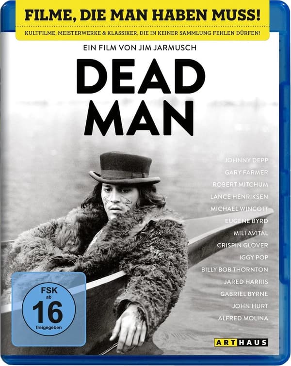 DEAD MAN MOVIE (Bluray) Johnny Depp Richard Boes John Hurt Robert ...