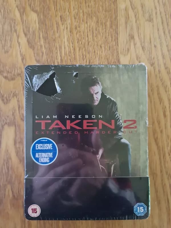 TAKEN 2 EXTENDED HARDER CUT BLURAY STEELBOOK . Brand New | CDON