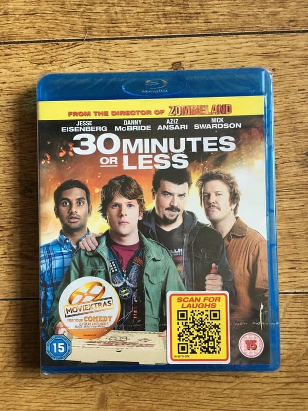30 Minutes Or Less Bluray Jesse Eisenberg Danny McBride Aziz Ansari ...