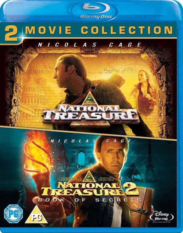 National Treasure 1 and 2 (Bluray) Justin Bartha Diane Kruger Bruce Greenwood Brand New | CDON