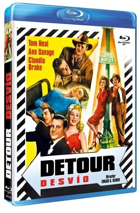 DETOUR 1945 / Tom Neal / Ann Savage / Claudia Drake Region B Bluray Brand New | CDON