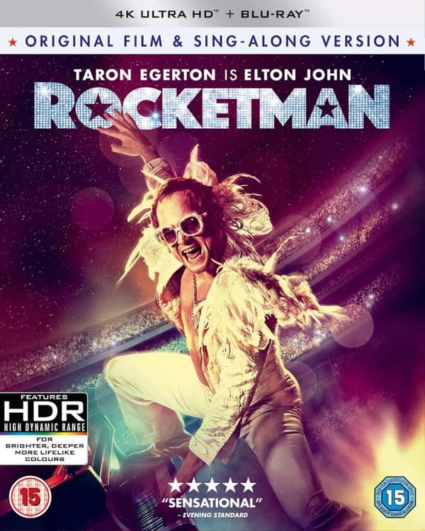 Taron Egerton Rocketman 4K UHD Ultra High Definition Movie Film Brand ...