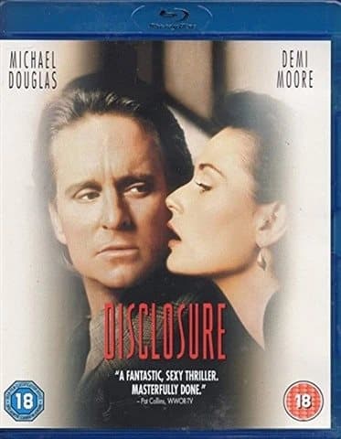 Disclosure Bluray Michael Douglas Demi Moore Thriller Movie Film R2