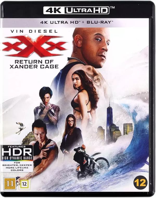 XXX Part 3 III The Return of Xander Cage 4K UHD Ultra HD Movie Film Vin ...