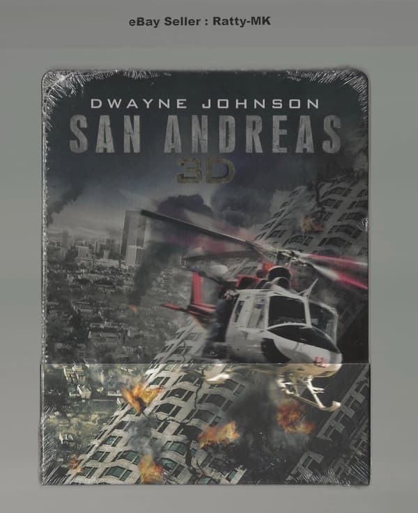 SAN ANDREAS EUROPEAN IMPORT 3D + BLU RAY STEELBOOK (READ DESCRIPTION ...