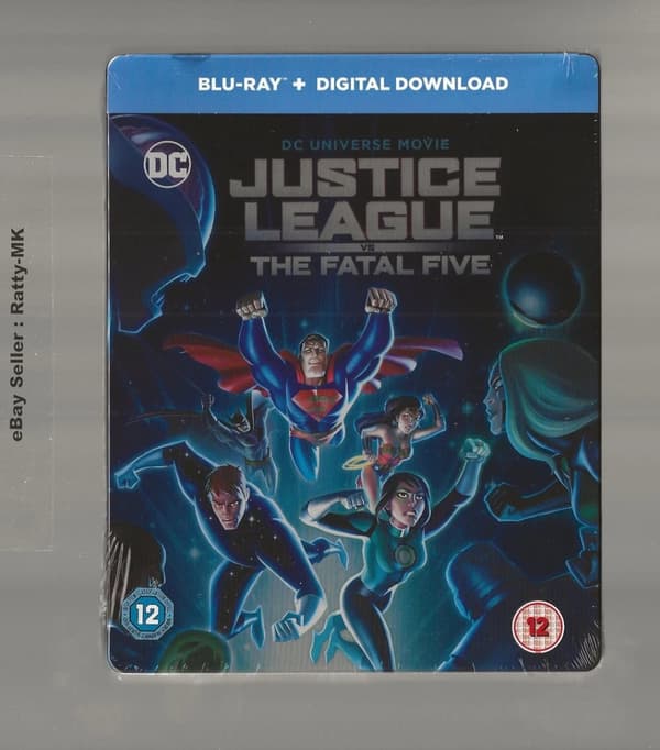 JUSTICE LEAGUE vs THE FATAL FIVE BLU RAY STEELBOOK Brand New | CDON